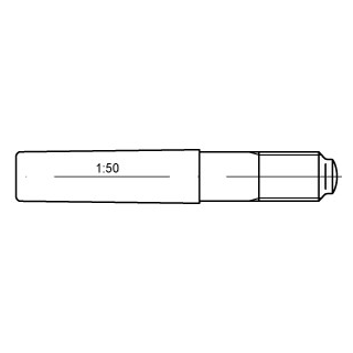 DIN 258 Kegelstifte, Stahl 10 x 85