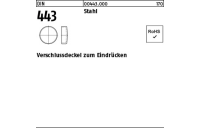 DIN 443 Verschlußdeckel, Stahl B 32