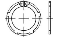 DIN 983 Sechskantmuttern, Federstahl 20 x 1,2