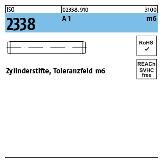 ISO 2338 Zylinderstifte A1 10m6x20 100 St.
