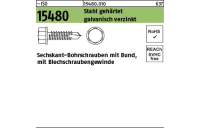 ISO 15480 Sechskant-Bohrschraube, Stahl ST 5,5x19 gal Zn
