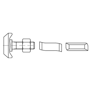 Halfenschr. Typ 40/22 A 4 M 10x40 A 4