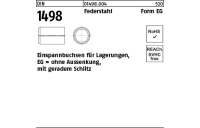 DIN 1498 Einspannbuchsen, Federstahl EG 20/26 x 20