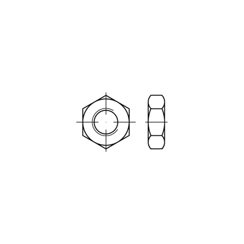 ISO 8675 Sechskantmu. m. Fasen, A2 M 10 x 1,25 VE= 100